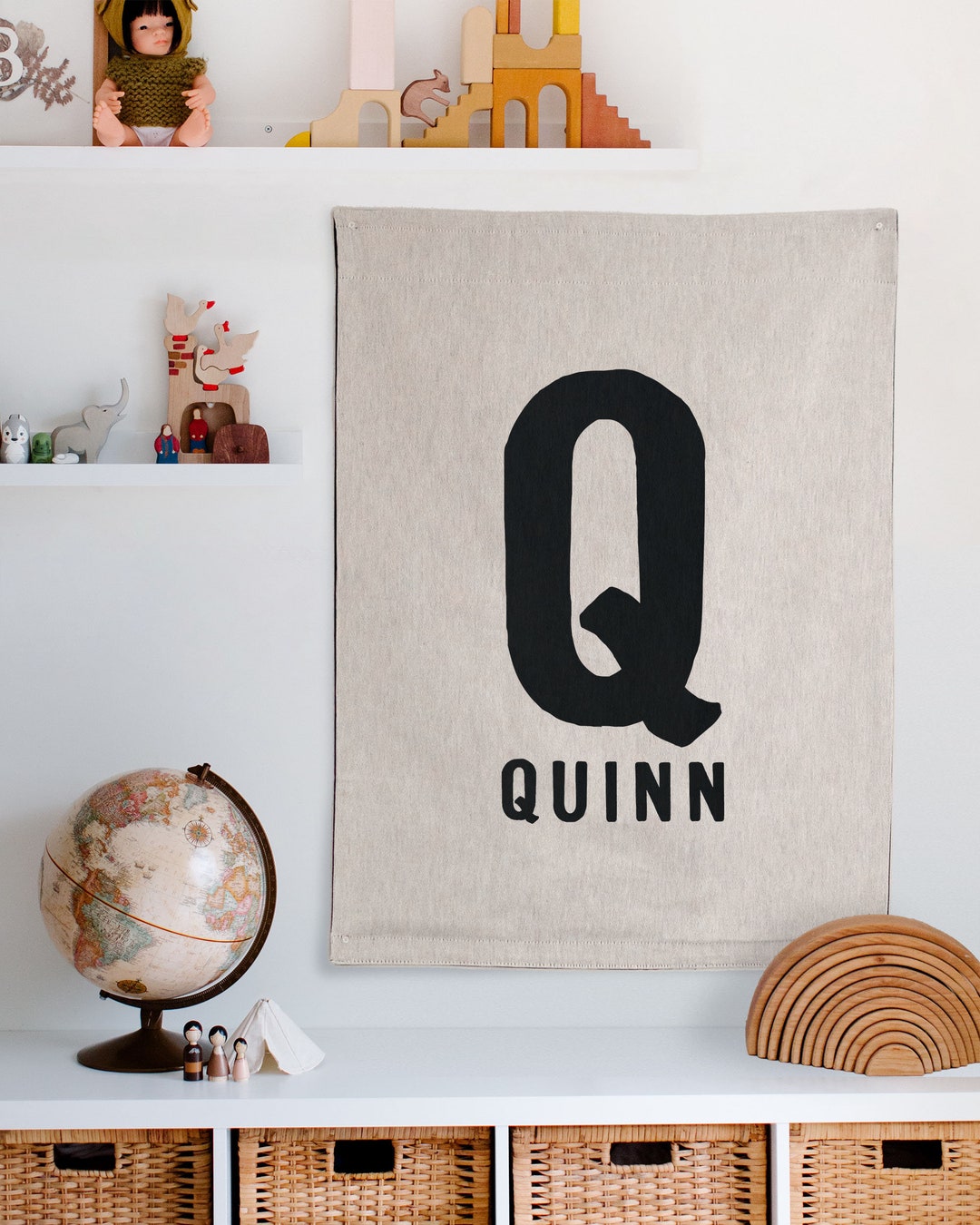 Personalized Name Tapestry: Custom Woven Wall Hanging for Nursery, Kids ...