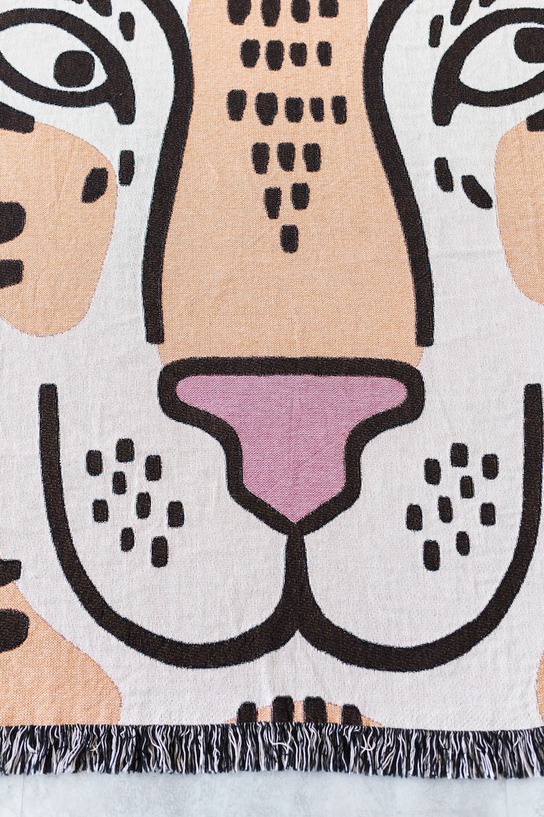 Tiger Throw Blanket: Woven Cotton Throw, Cute & Funny Gift for Animal ...