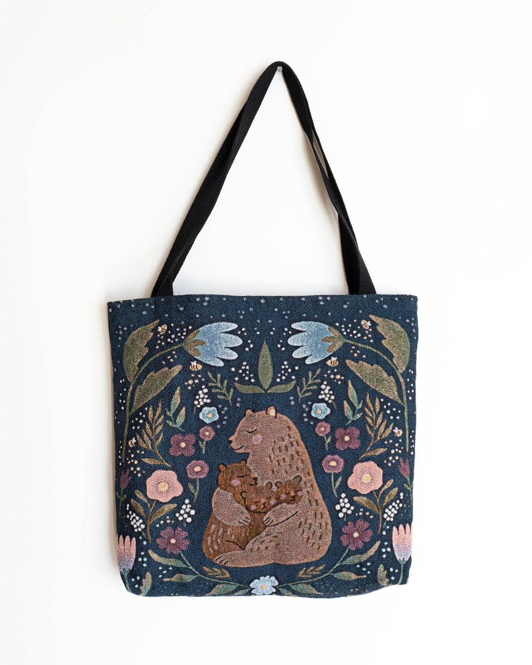 Tapestry Bag for Mom: Gift for Mothers Day, Baby Bear Tote, Cute Woven ...