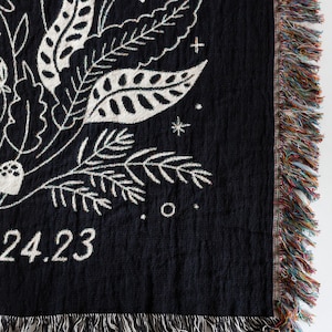 Til Death Blanket: Ghosts Woven Throw, Unique Spooky Couple Gift, Funny ...