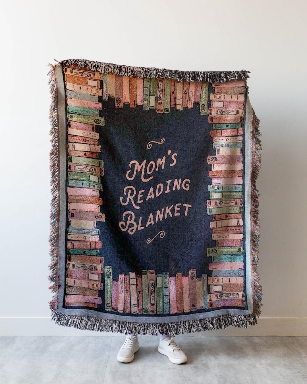 Book Lover's Blanket: Cozy Custom Gift, Mom Dad, Teacher Grandma Auntie ...