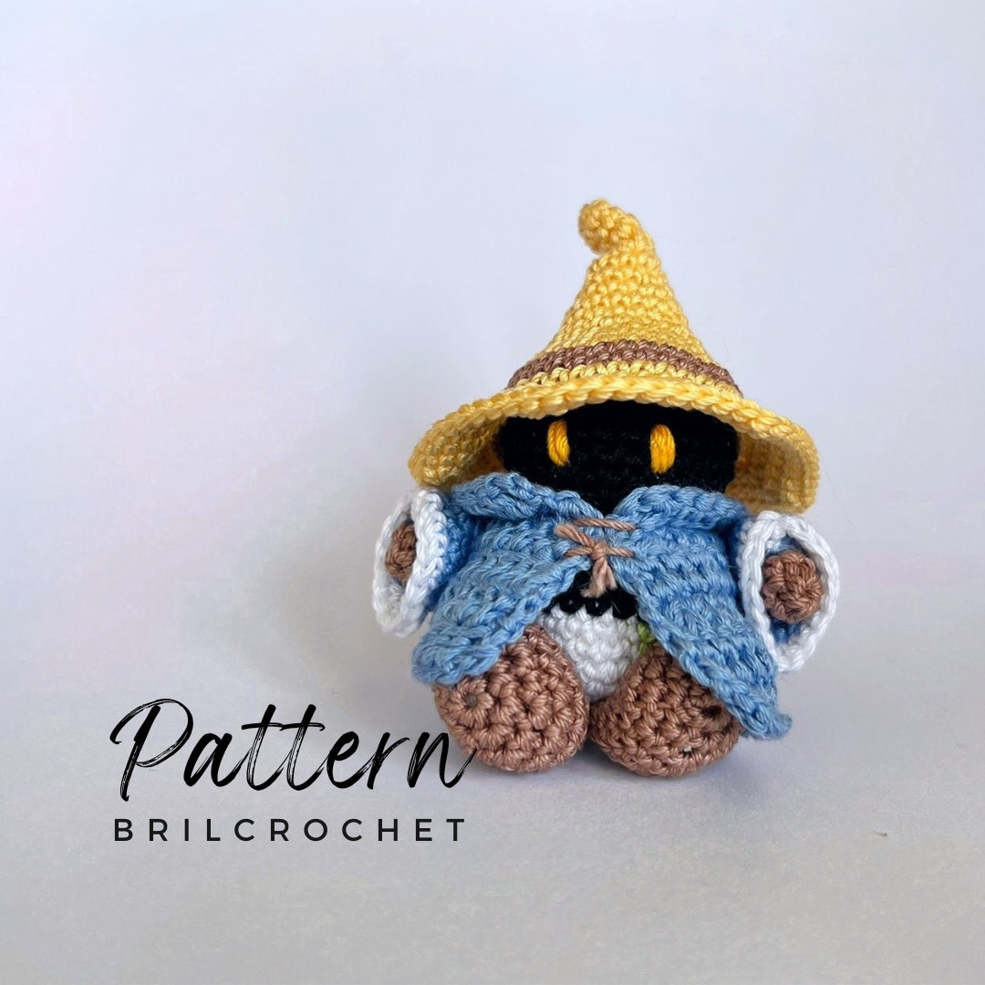 Black Mage Amigurumi Doll Crochet Pattern: Vivi Final Fantasy IX (PDF ...