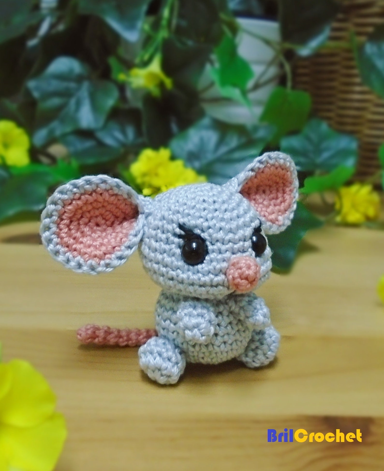 PATTERN: Mouse Amigurumi, Small Mouse Amigurumi, Crocheted Mouse ...