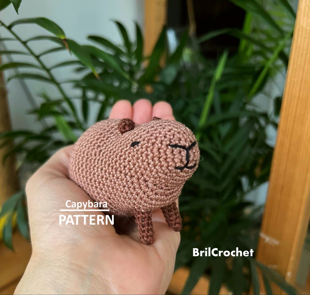 Capybara Crochet Pattern Create Your Own Adorable Small Capybara Toy ...