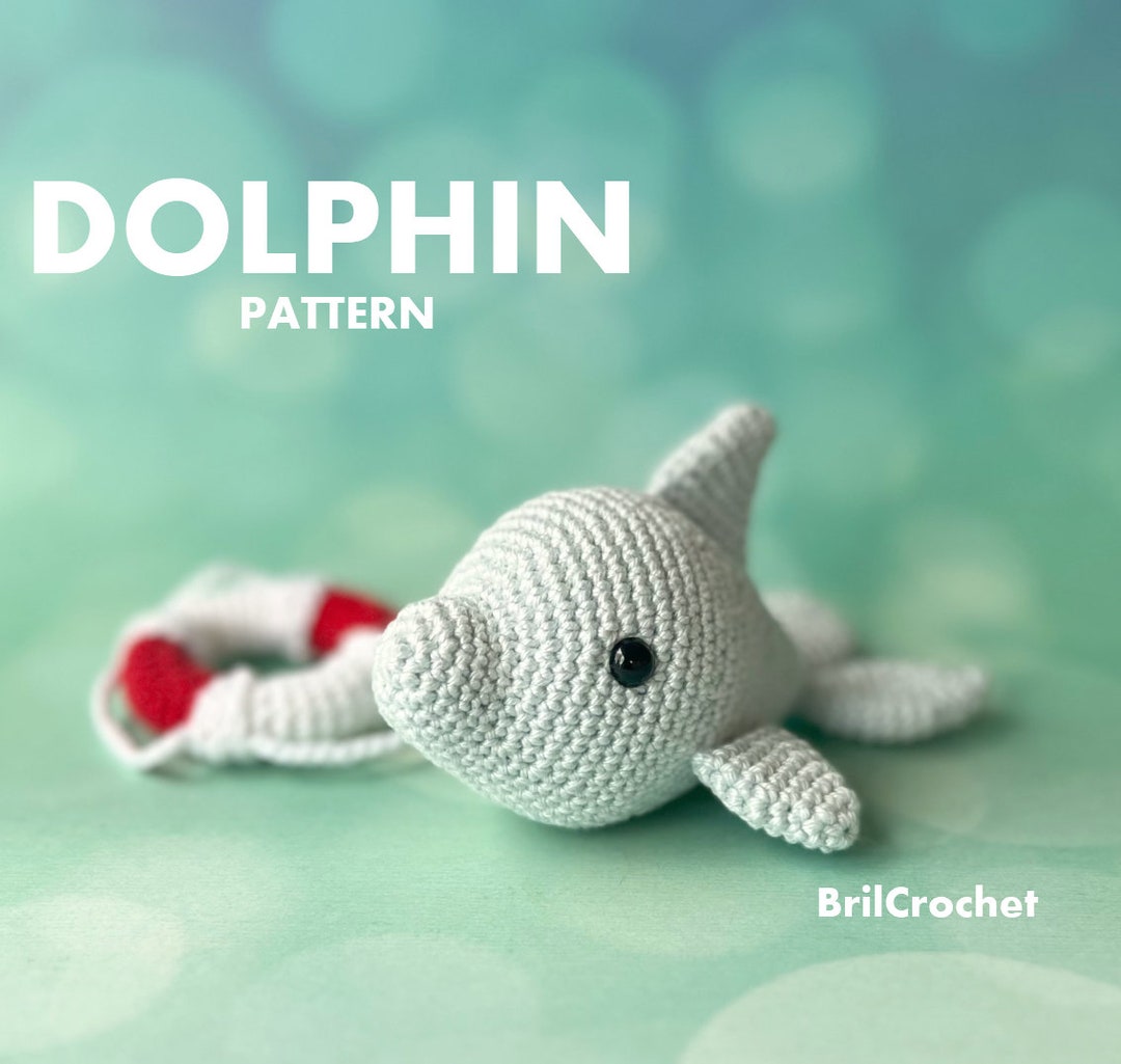 Amigurumi Dolphin Crochet Pattern , Crochet Marine Pattern, Crochet ...