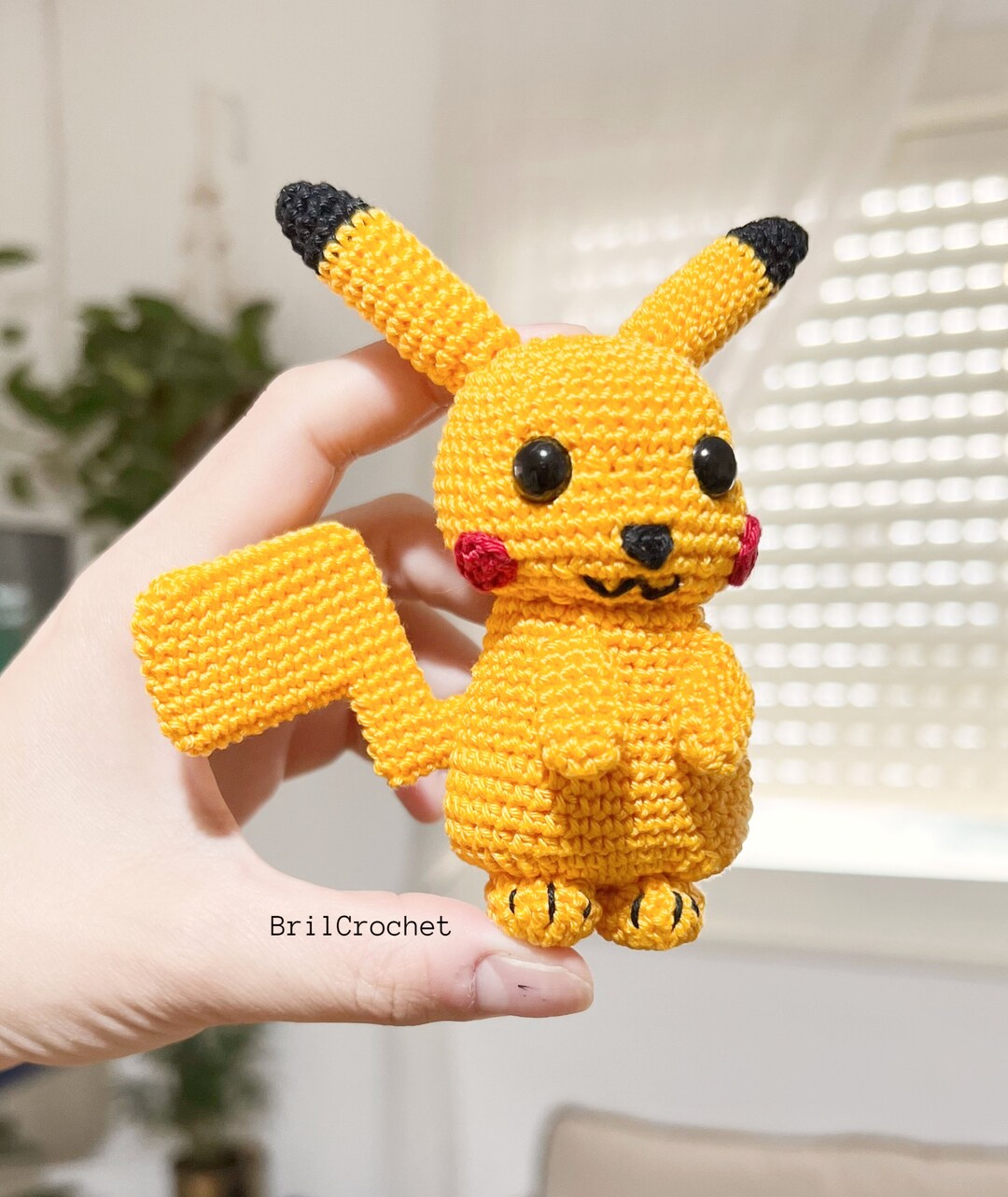 Pokémon Pikachu Crochet Amigurumi Plush Stuffed Animal Toys Pikachu ...