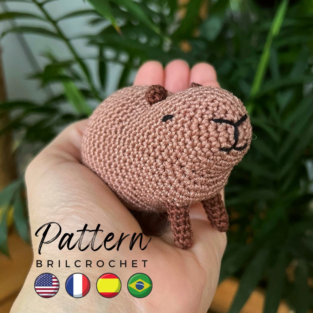 Capybara Crochet Pattern Create Your Own Adorable Small Capybara Toy ...