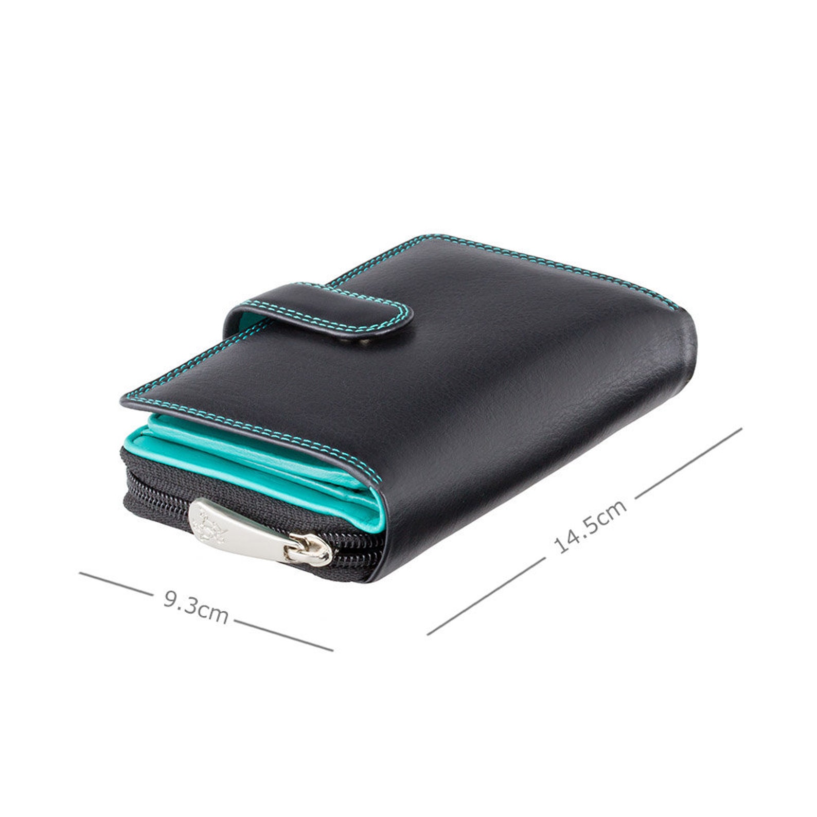 Woman Purse in Black/aqua Ladies Wallet Womens Wallets | Etsy