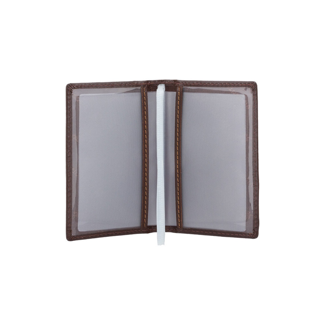 Super Slim Leather Card Holder With Plastic Expander Slots - Brown ...