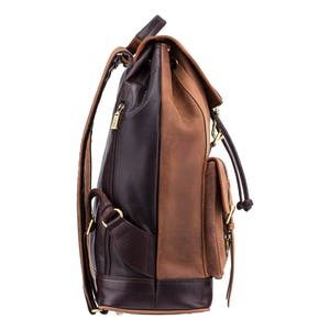VISCONTI Backpack Leather Rucksack Large Leather Backpack Distressed ...