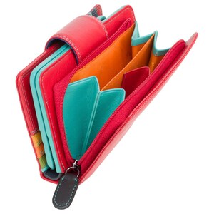 Multi Colored Purse Red Purse With Button Colourful Purse for Women ...