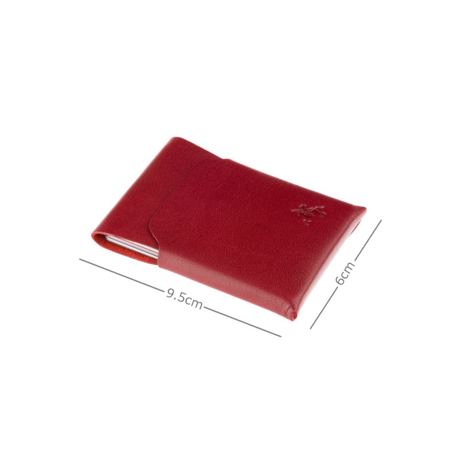 Origami Micro Red Wallet by VISCONTI - Handmade Leather Card Wallet ...