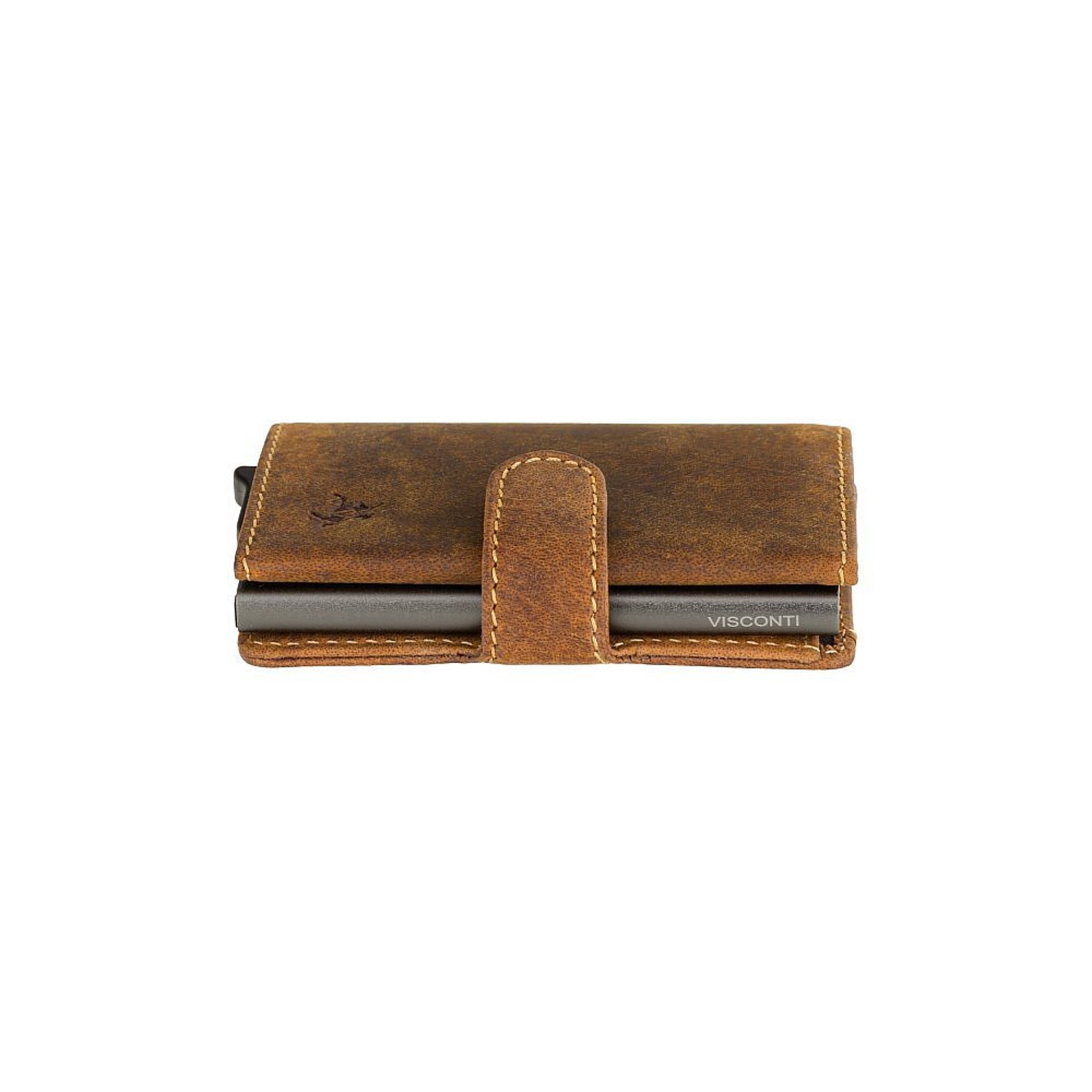 Pop Out Ejector Card Wallet by VISCONTI - Fireblade - RFID Slim Leather ...