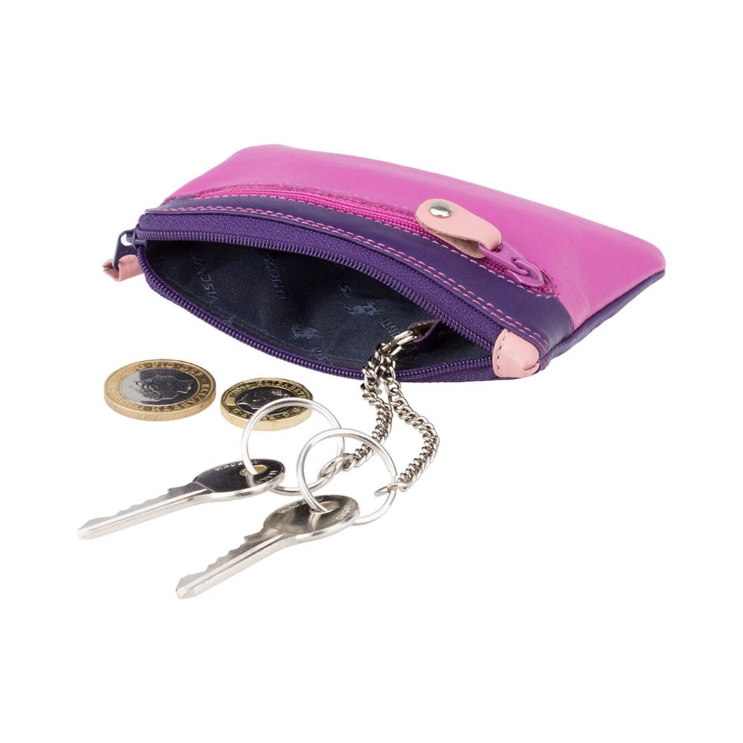 Purple Coin Wallet Purse - Rainbow Collection - Berry - Mini Coin Purse ...