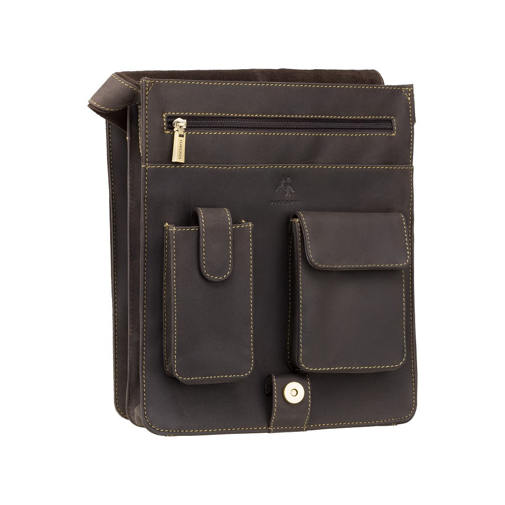 Portrait Reporter Bag - Oiled Brown - Leather Portrait Messenger Bag ...