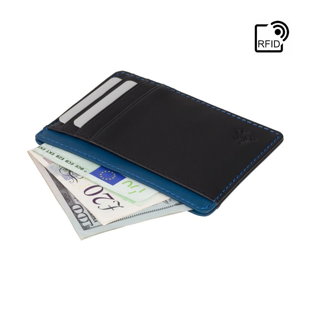 Front Pocket Minimalist Card Wallet for Men - Card Holder Wallet - Slim ...