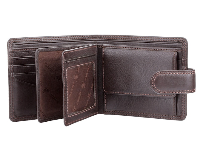 Mens Large Capacity Leather Wallet With RFID Blocking Technology ...