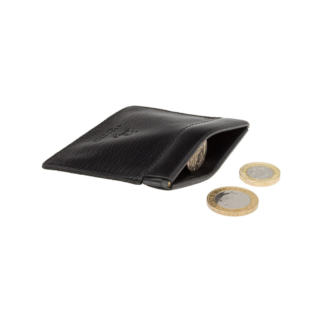 Springloaded Coin Purse - Leather Coin Purse - Premium Leather ...