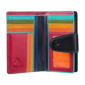 Multi Colored Purse Black Purse With Button Colourful Purse for Women ...