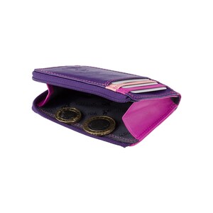 Colourful Purple Card Case for Women / Ladies - Rainbow Collection ...