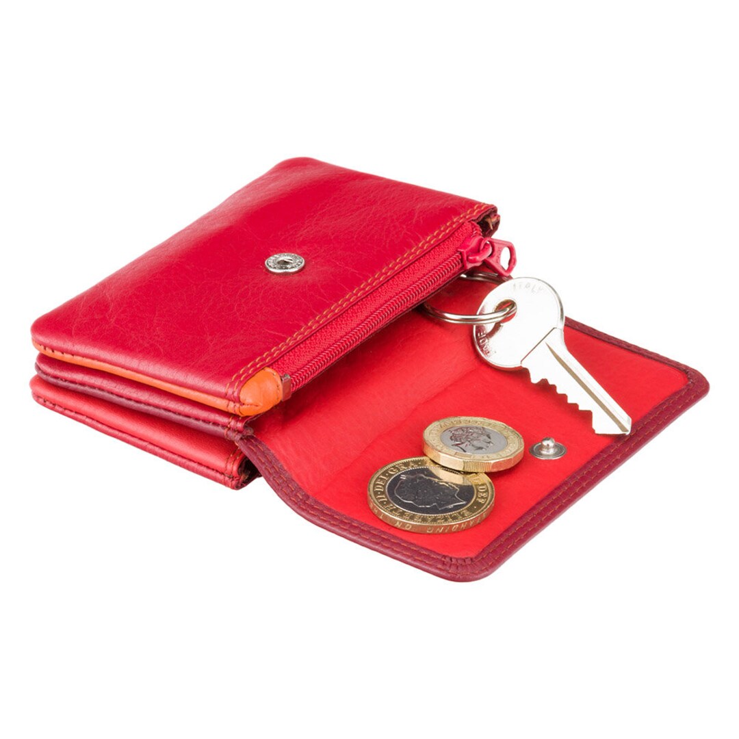 Coin Purse + Keyring - Rainbow Collection - Red - Mini Coin Purse With ...