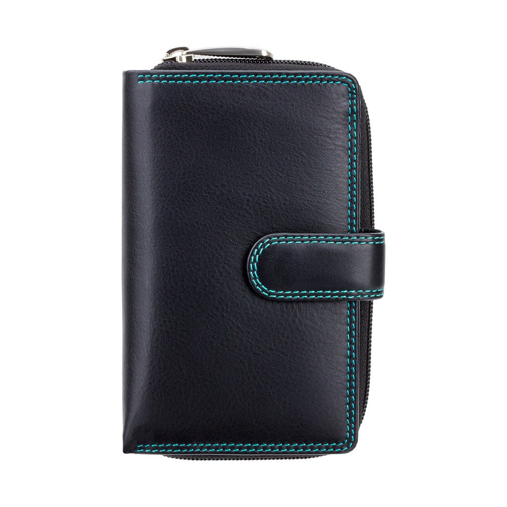 Woman Purse in Black/aqua Ladies Wallet Womens Wallets | Etsy