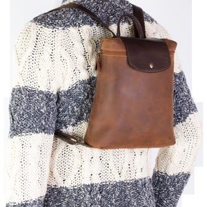 VISCONTI Leather Backpack - Leather Rucksack - Genuine Leather Bag ...