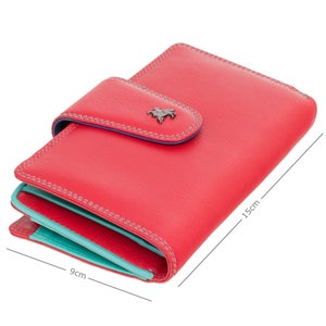 Multi Colored Purse Red Purse With Button Colourful Purse for Women ...