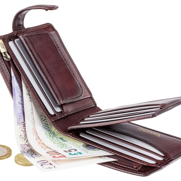 Wallet Veg Tan Leather - Etsy UK