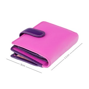Small RFID Purse Wallet for Cards, Notes and Coins - Ladies Wallet ...