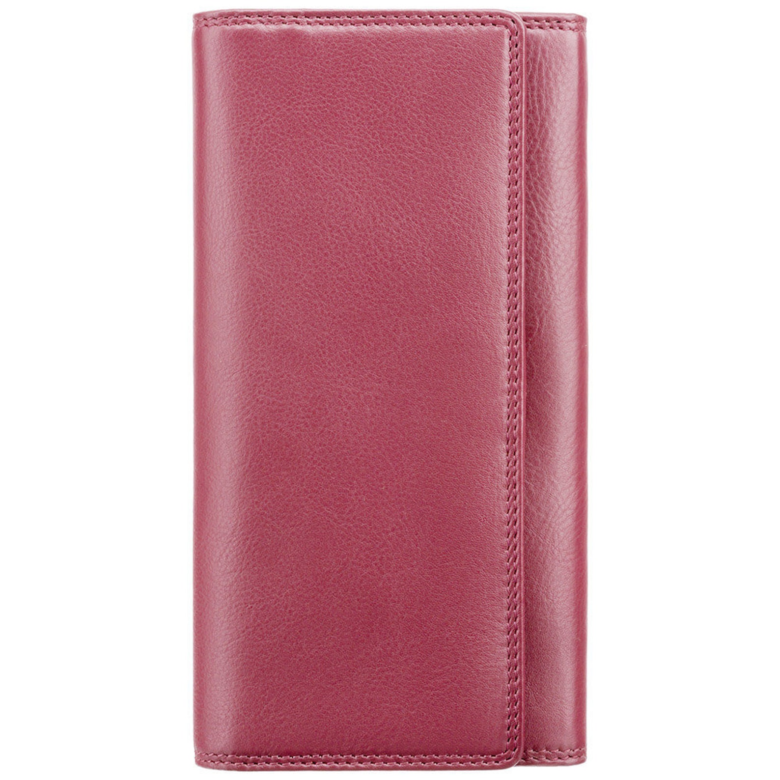 Ladies RFID Blocking Large Leather Purse - Button Close Matinee Design ...