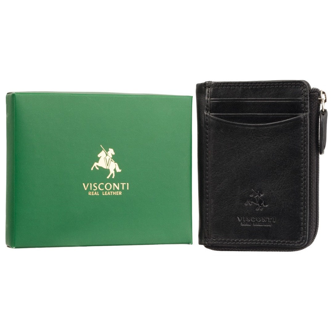 RFID Card Wallet - Heritage Collection - Black - Mini Coin Purse - Card ...