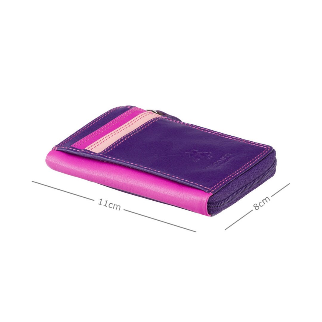 Colourful Purple Card Case for Women / Ladies - Rainbow Collection ...