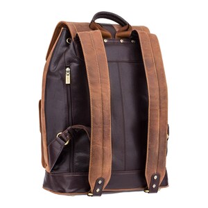 VISCONTI Backpack Leather Rucksack Large Leather Backpack Distressed ...