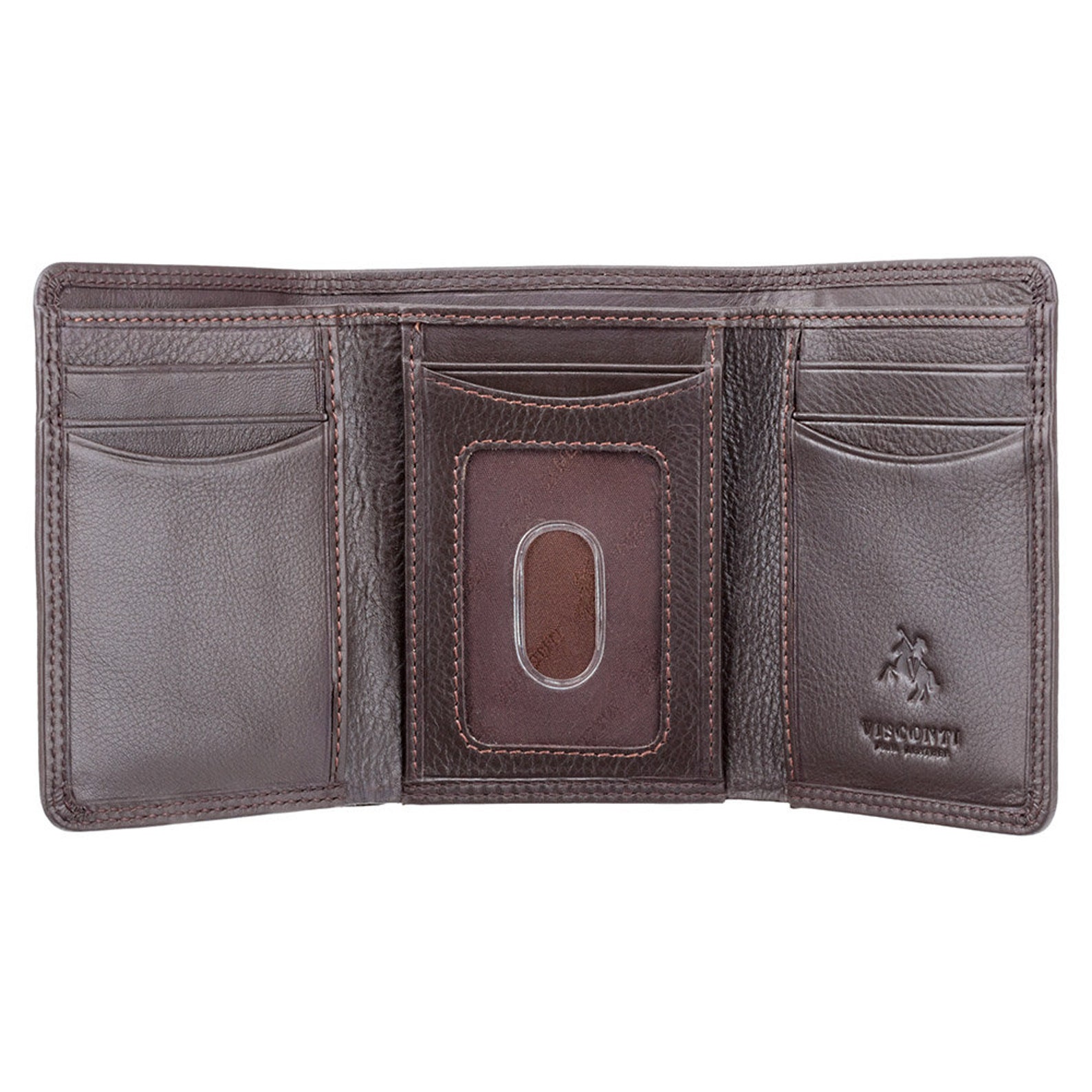 Mans RFID Tri Fold Wallet Slim Wallet Design in Dark Brown - Etsy