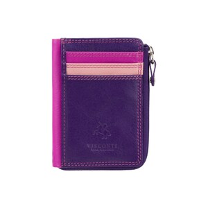 Colourful Purple Card Case for Women / Ladies - Rainbow Collection ...