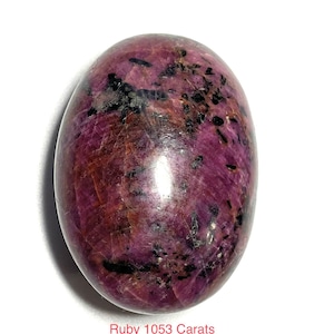 Ruby Palm Stone - Large - Genuine All Natural Ruby - Etsy