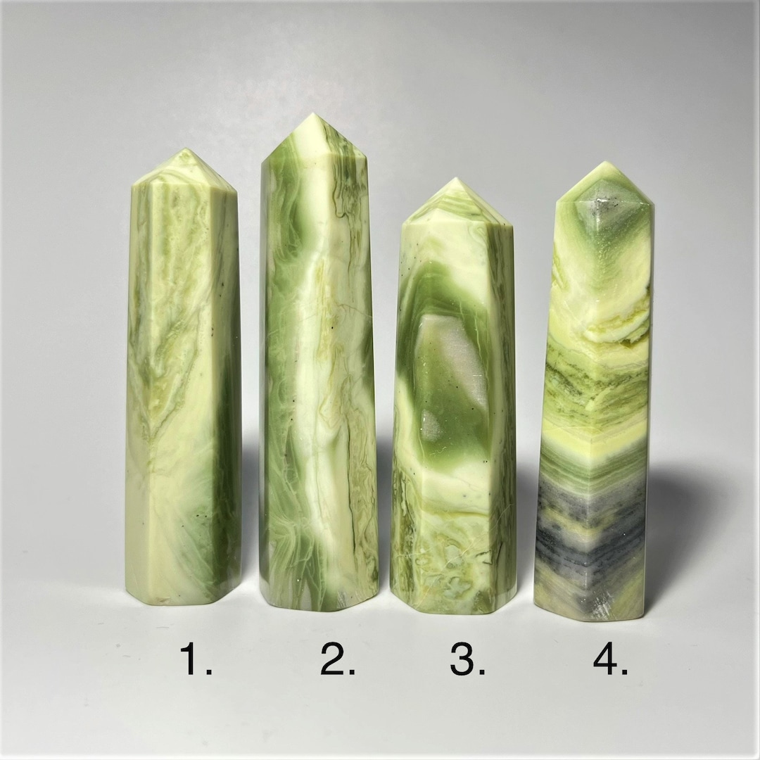 Jasper Gemstone Towers, A Unique Cut, This Tower Has Six Sides. This ...