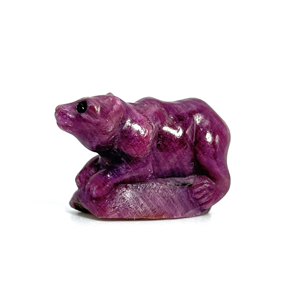 Cute Tiny Genuine Ruby Bear All Natural Ruby Vintage - Etsy