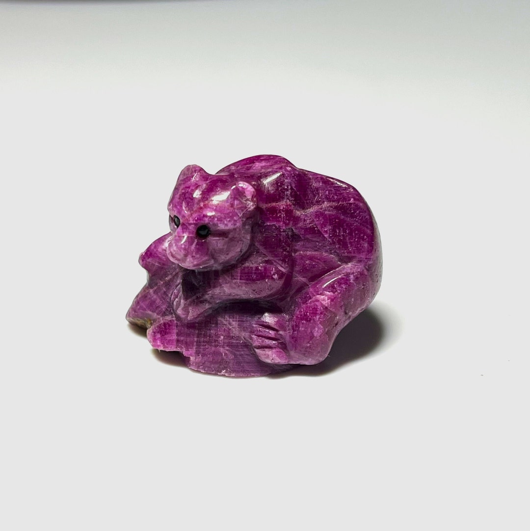 Cute Tiny Genuine Ruby Bear All Natural Ruby Vintage - Etsy
