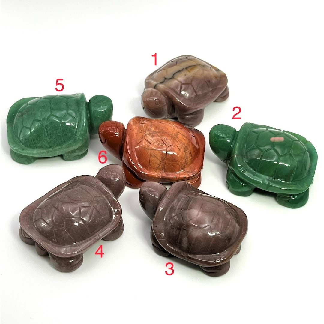 Gemstone Lucky Turtles / Excellent Quality Well Polished / Energy Stone ...