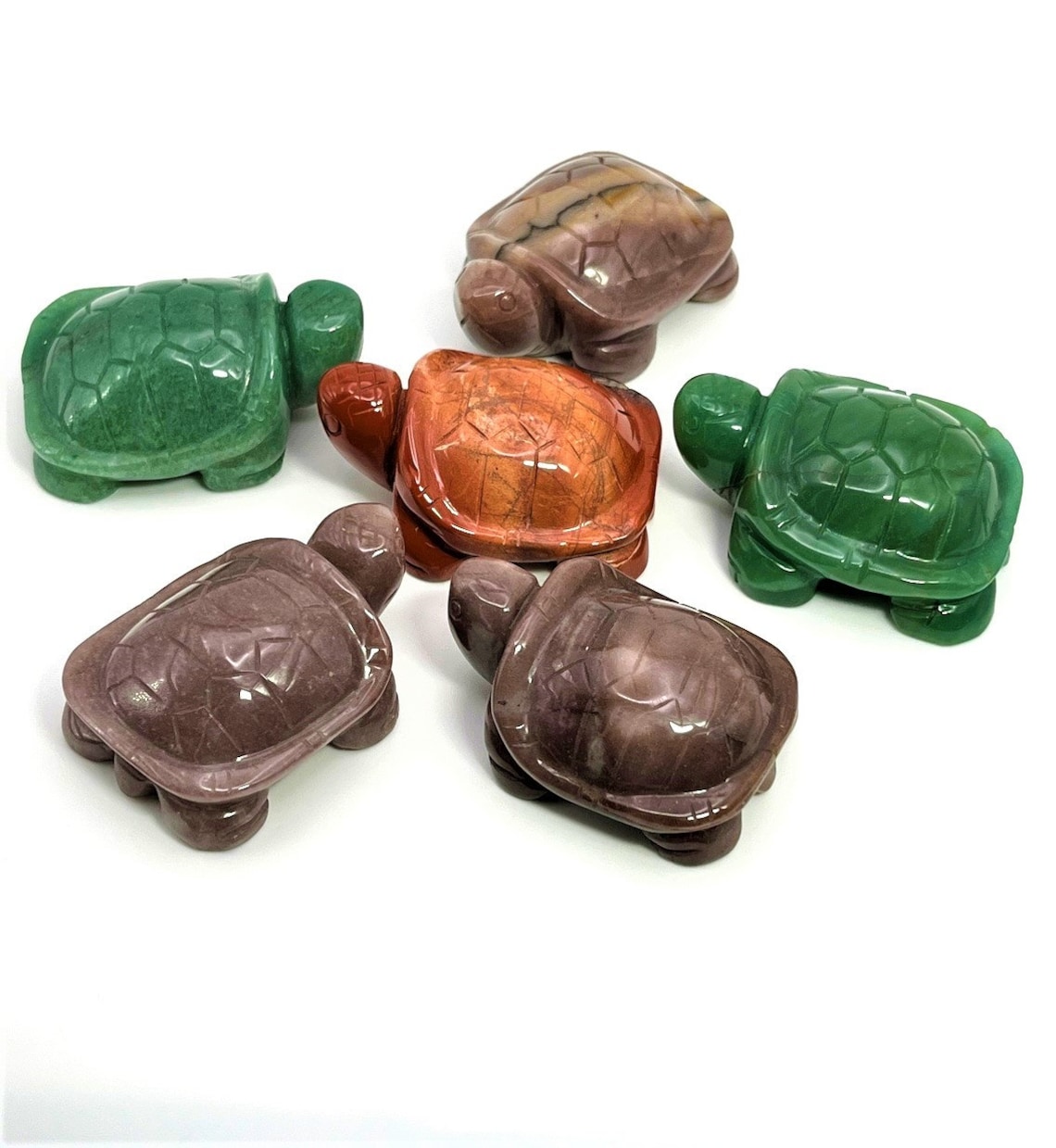 Gemstone Lucky Turtles / Excellent Quality Well Polished / Energy Stone ...