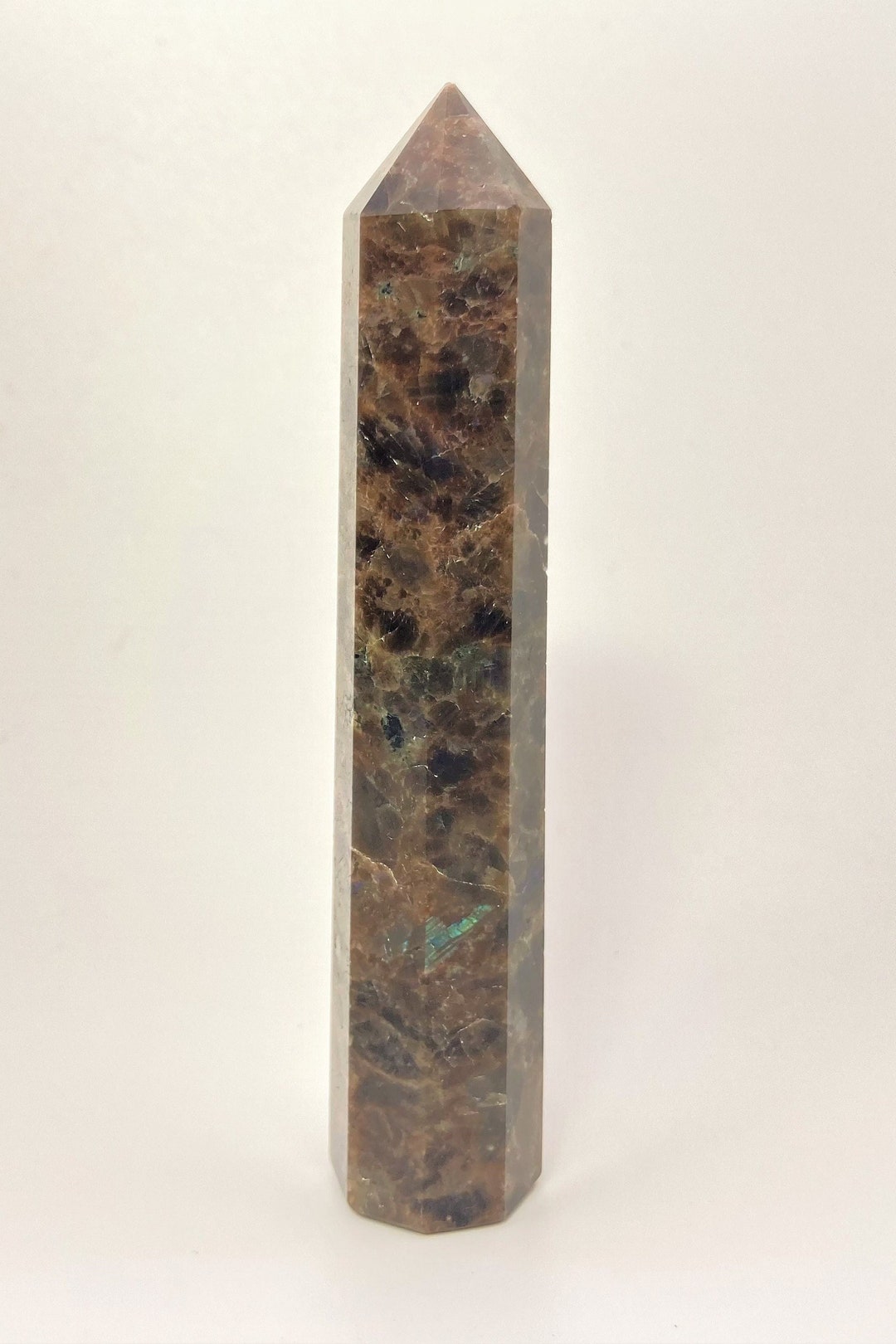 Brown Larvikite Tower - Eight Sided - - Etsy