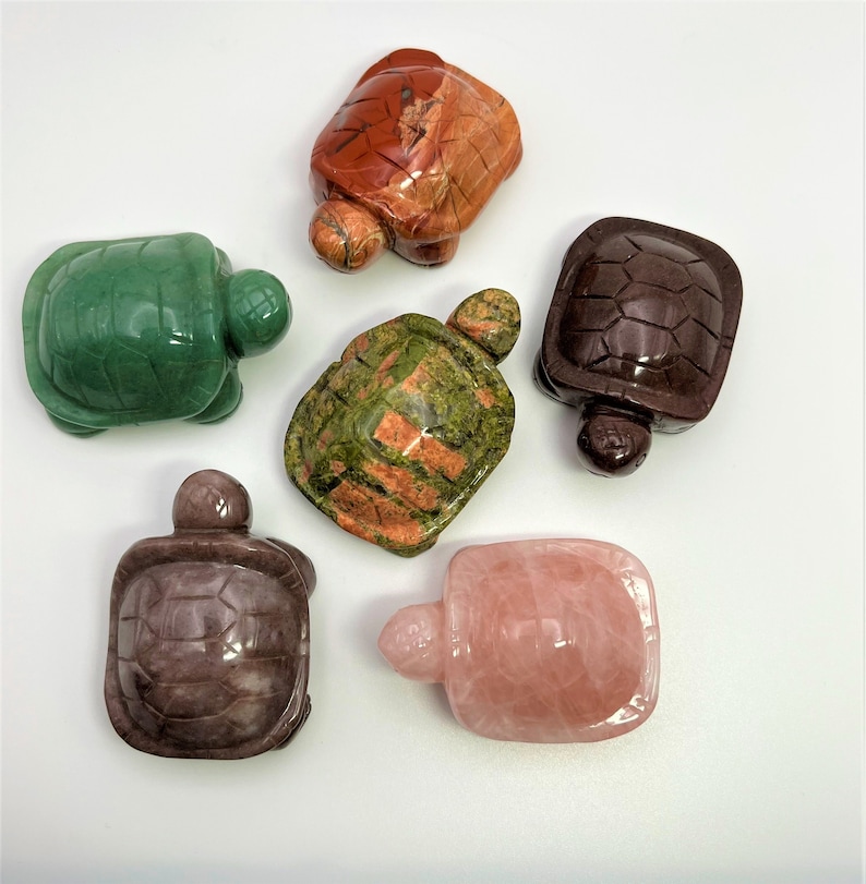 Gemstone Lucky Turtles / Excellent Quality Well Polished / Energy Stone ...