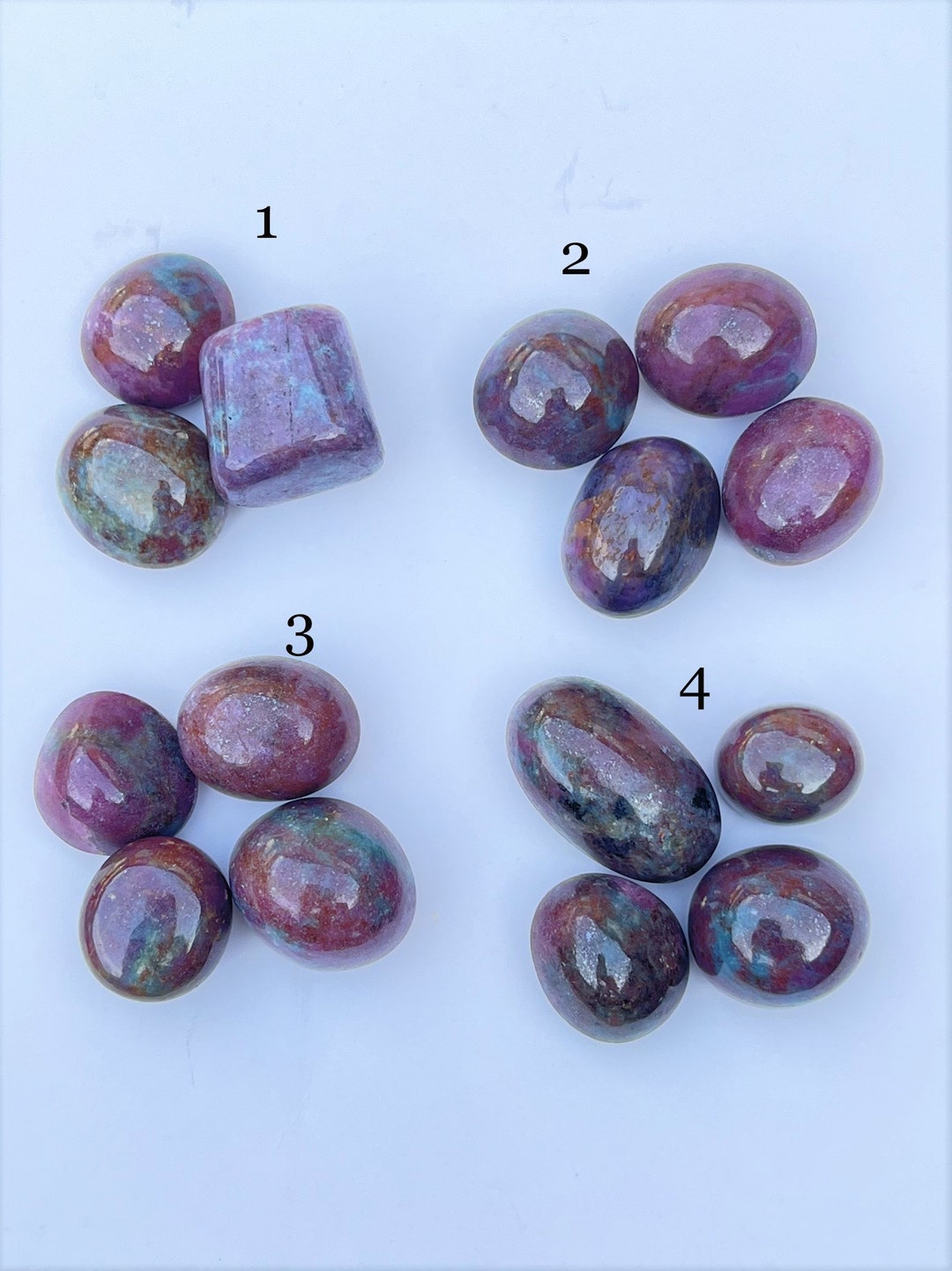 RUBY KYANITE TUMBLE Stone With Spec of Blue - Natural Gemstone Crystal ...