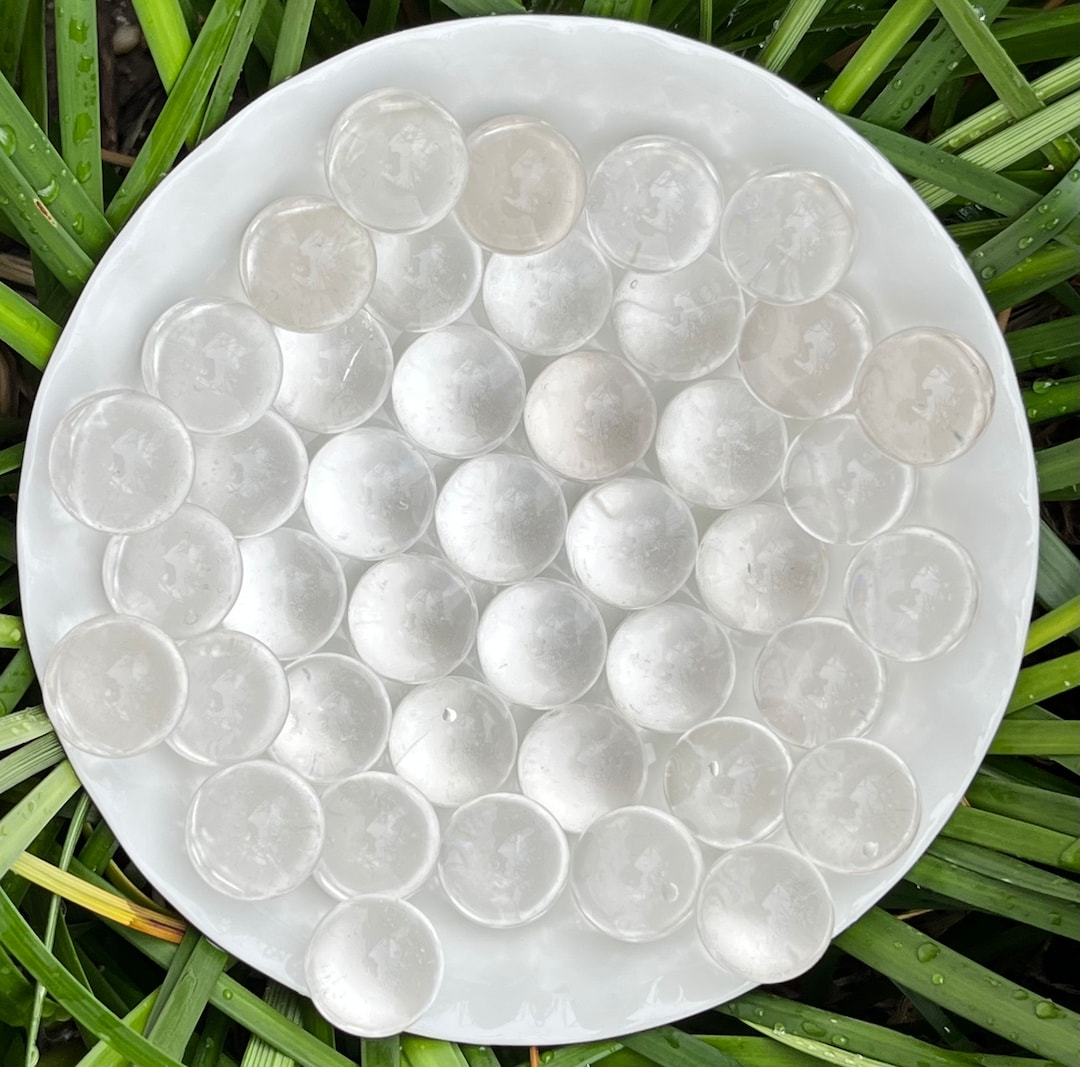 Genuine Quartz Crystal 20mm Spheres - All Natural - Excellent Quailty ...