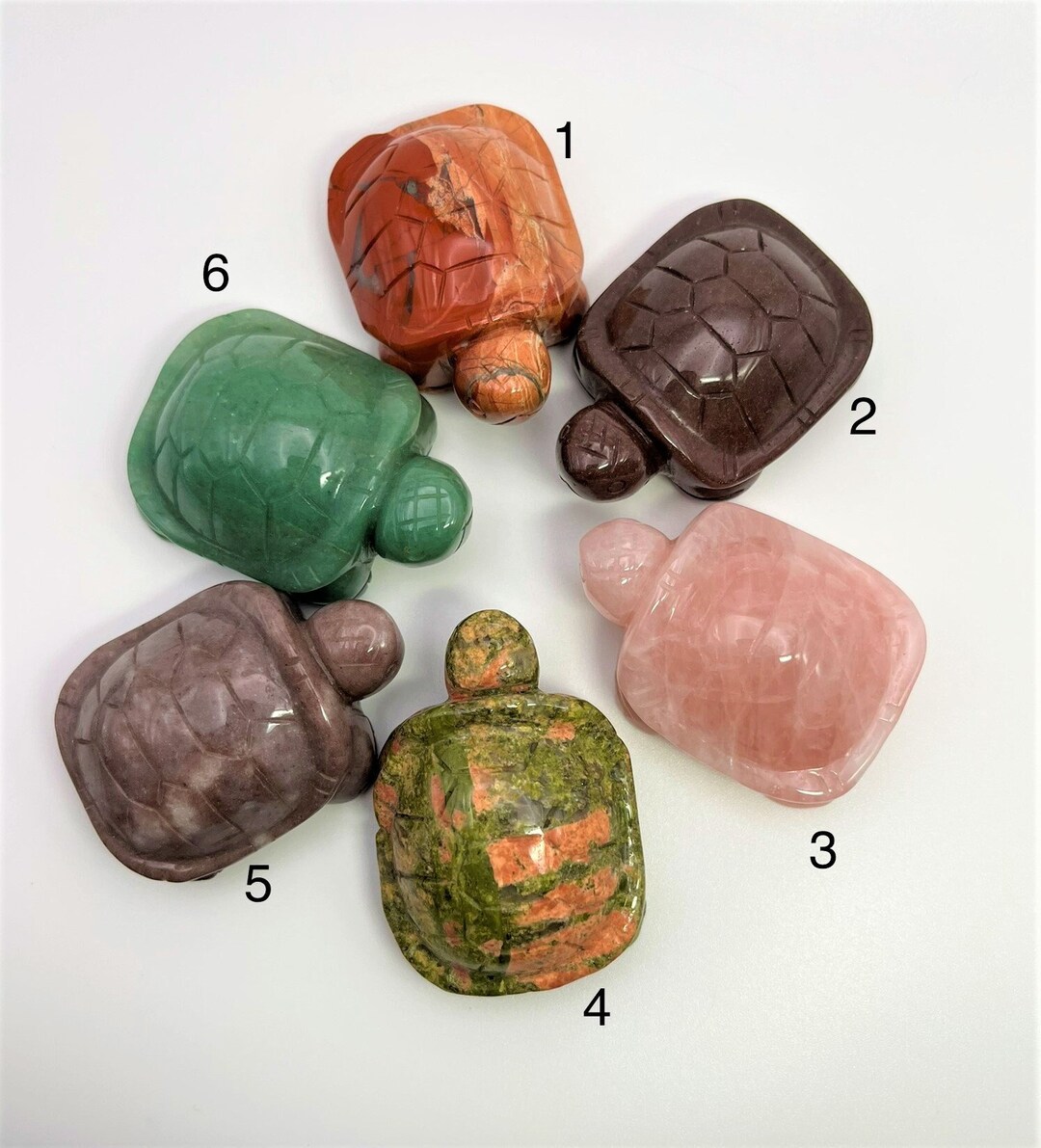 Gemstone Lucky Turtles / Excellent Quality Well Polished / Energy Stone ...