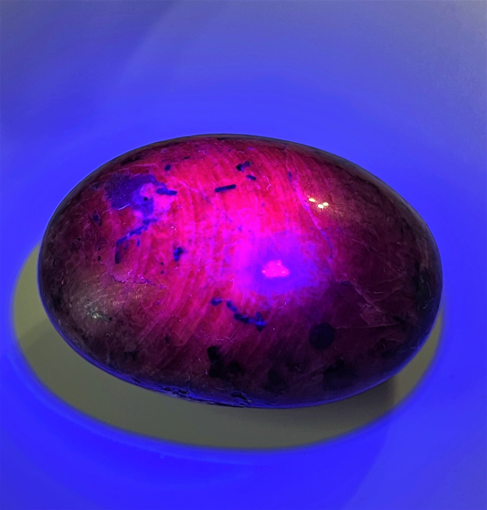 Ruby Palm Stone - Large - Genuine All Natural Ruby - Etsy