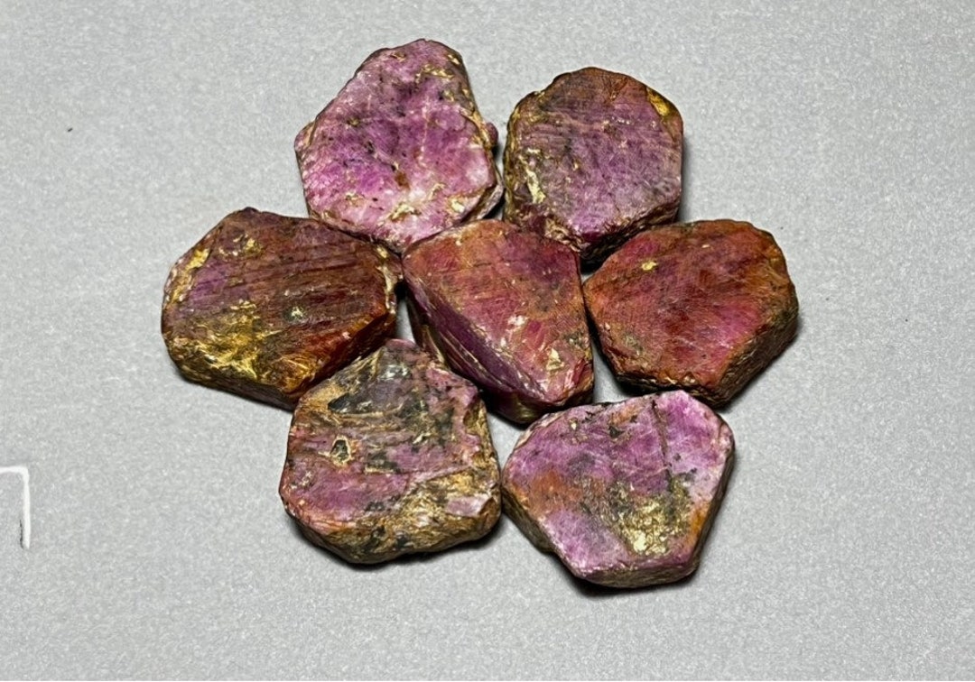 7 Rough Ruby This is Raw Natural Untreated, Unpolished Ruby Total 7 ...