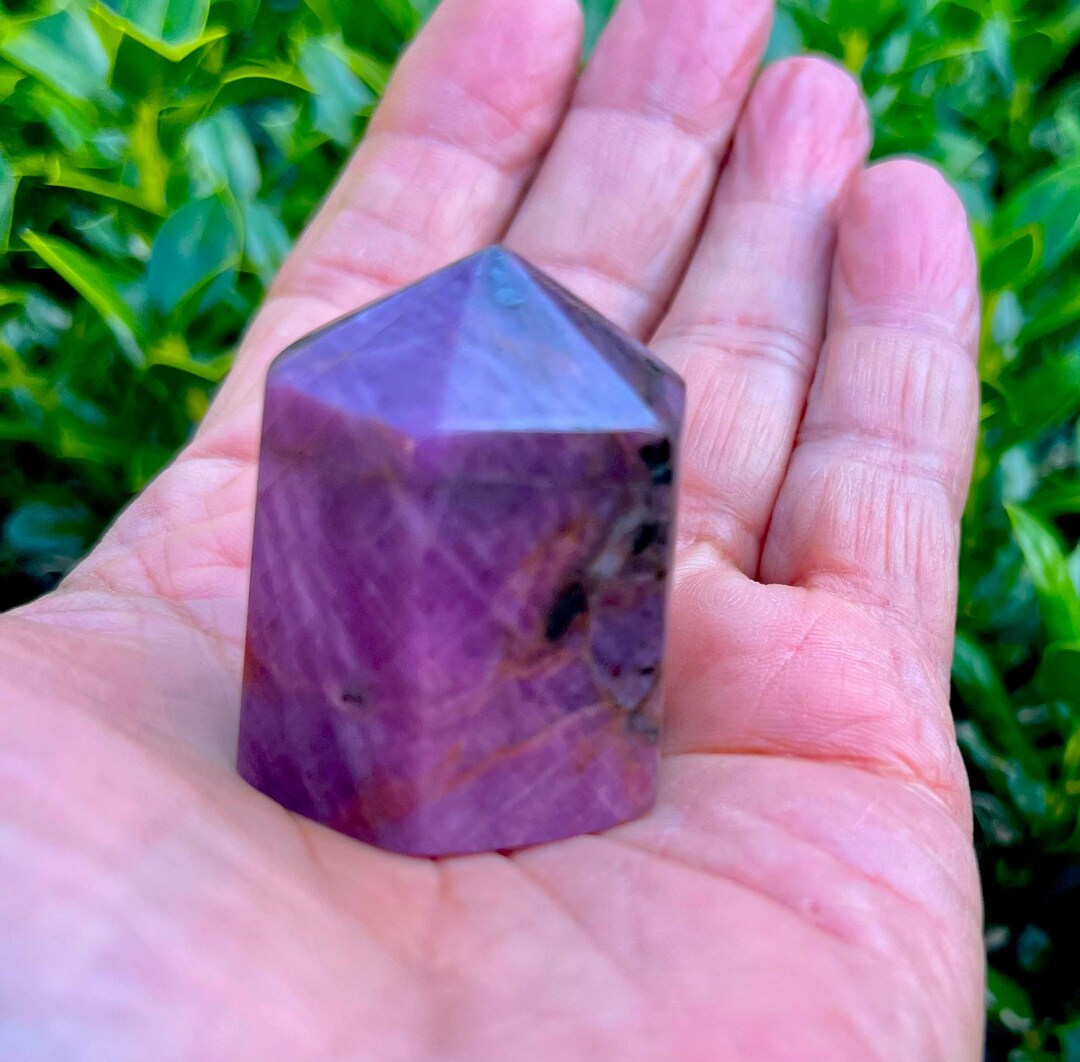 Natural Ruby Tower Six Sided - Etsy